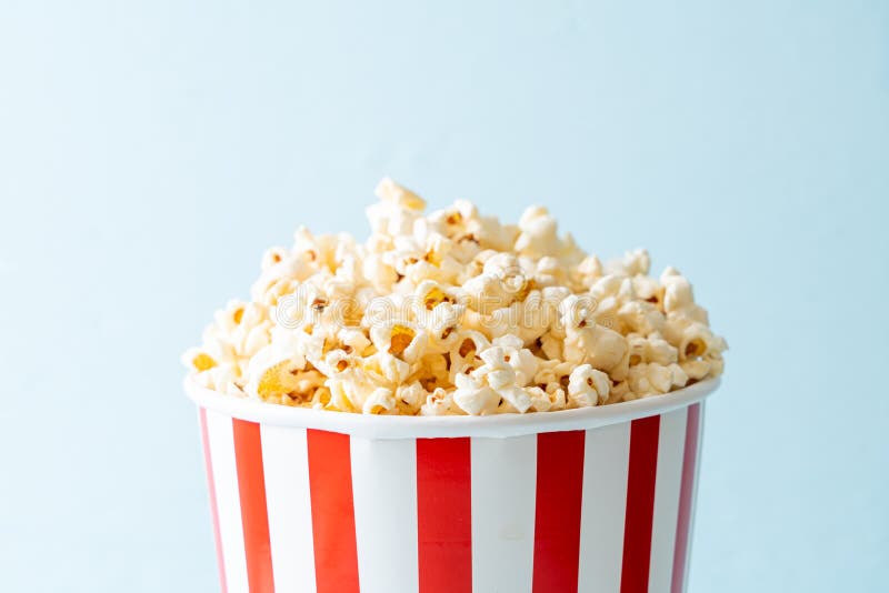 Movie Popcorn in bucket stock photo. Image of snack - 164289388