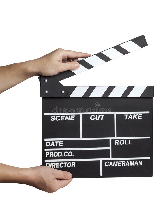 Movie Production Clapper Board Stock Photo - Image of producer ...