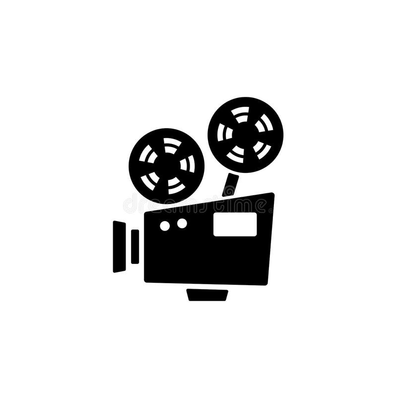 Movie Projector Icon Vector Isolated on White Stock Vector ...