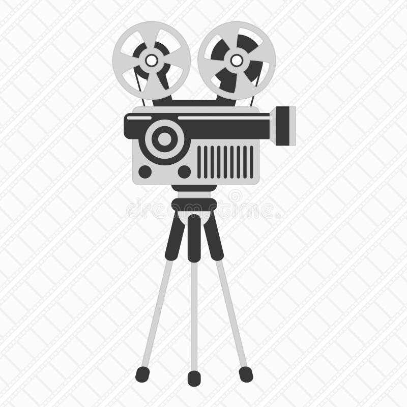 Movie Projector Vector Illustration Stock Vector - Illustration of ...