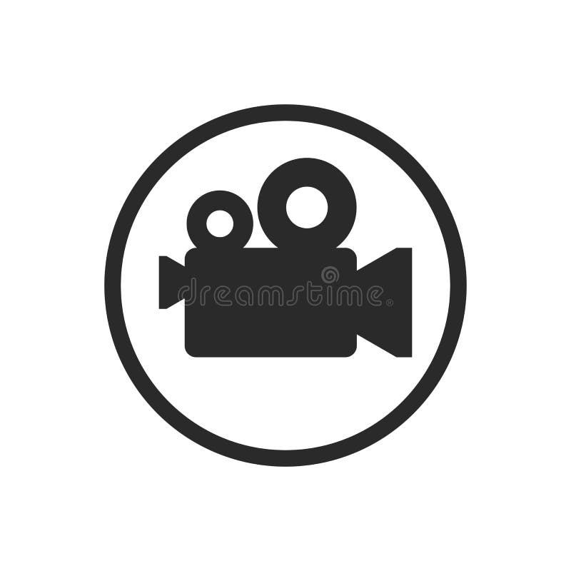 Movie recorder icon stock vector. Illustration of record - 258694662