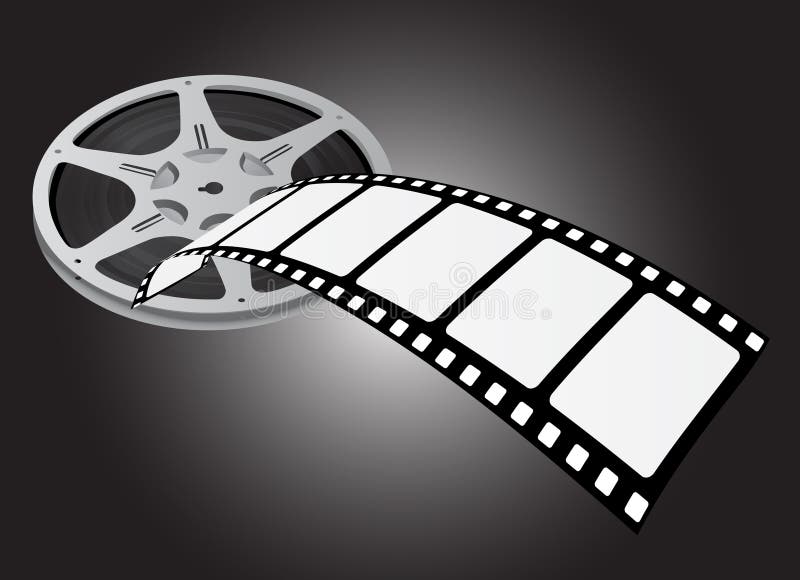 Movie reel vector stock vector. Illustration of industry - 8831872