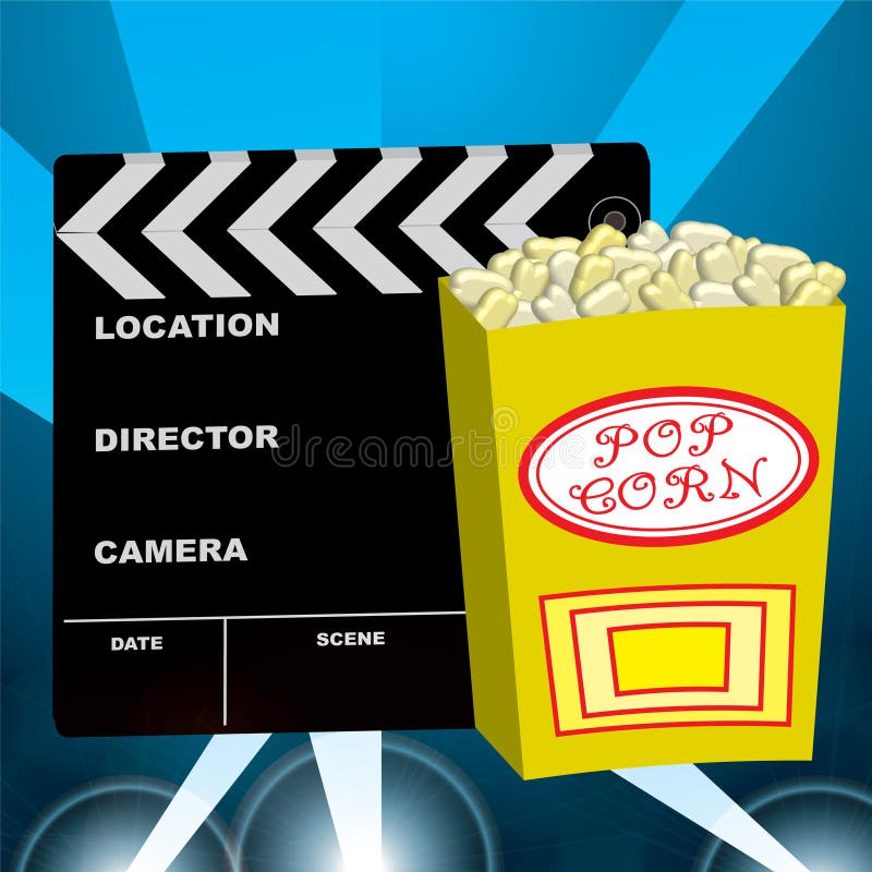 Movie scene stock illustration. Illustration of chalk - 2541572