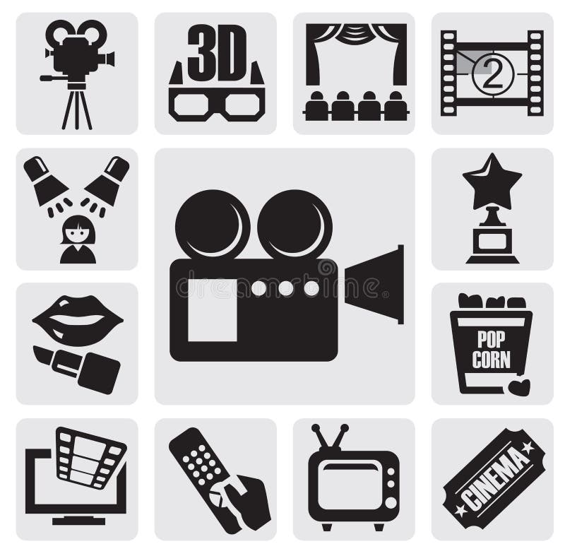 Movie set stock vector. Illustration of television, program - 26073532