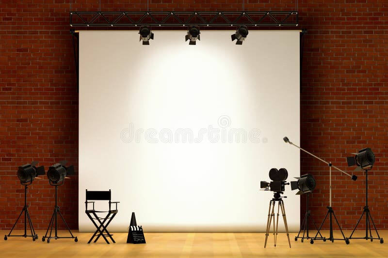 Movie Set stock illustration. Illustration of backdrop - 9421137