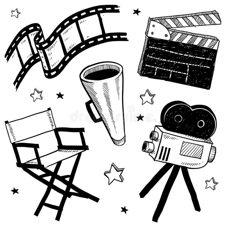 Movie Set Objects Vector Stock Illustrations – 1,188 Movie Set Objects ...