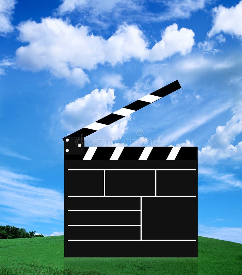 Movie Slate stock illustration. Illustration of movie, action - 59994