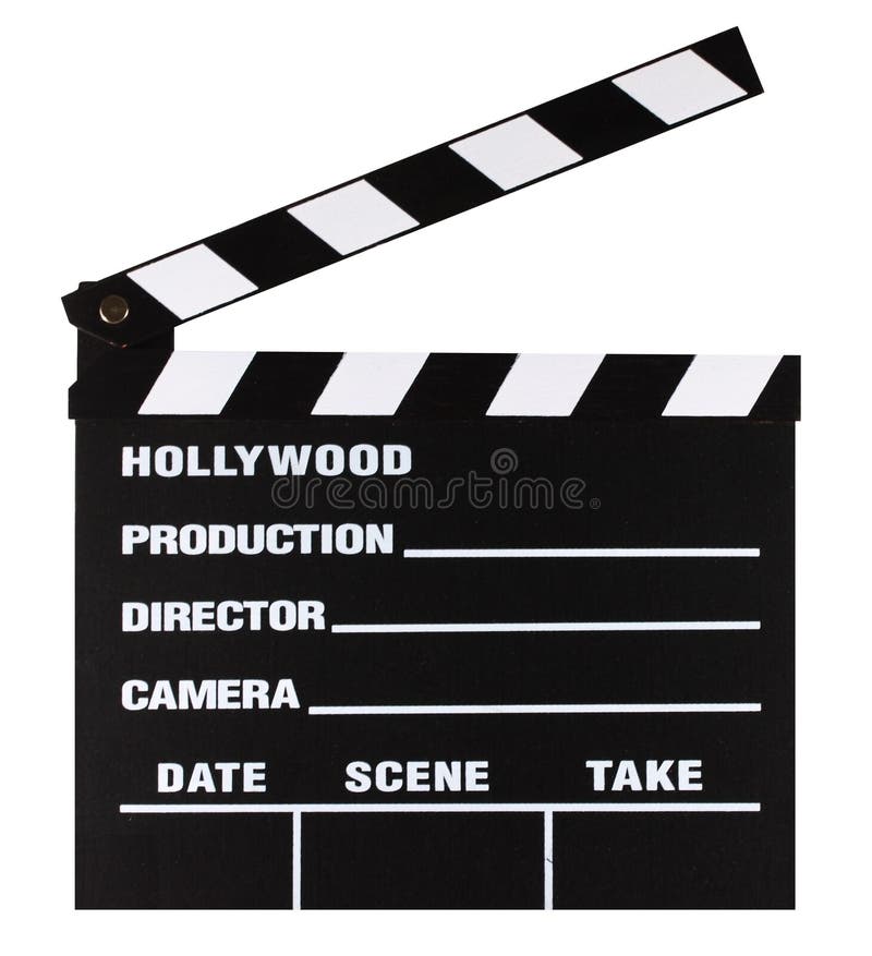 Movie slate board stock image. Image of filming, slate - 3728703