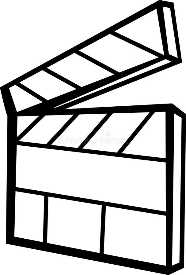 White Film Slate Clip Art