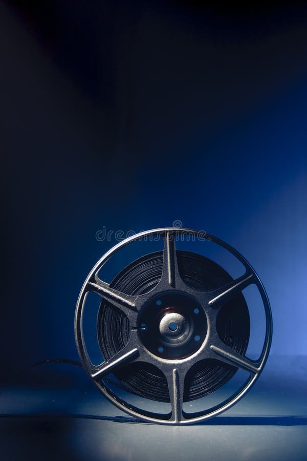 Movie spool with film stock photo. Image of spools, tins - 23208476