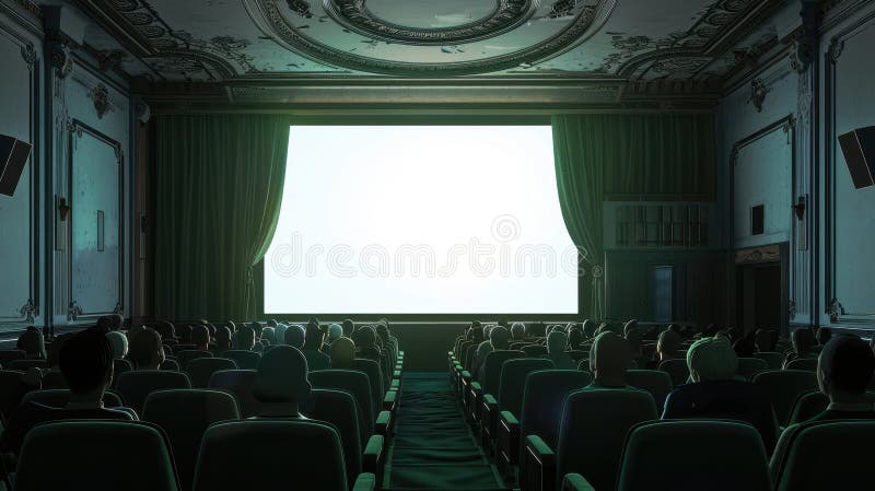 The Movie Theater Experience.AI Generated Image Stock Photo - Image of ...