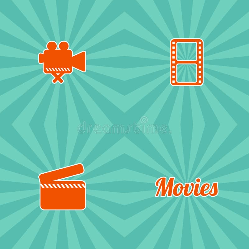 Movie theme icon stock vector. Illustration of movie - 46971611