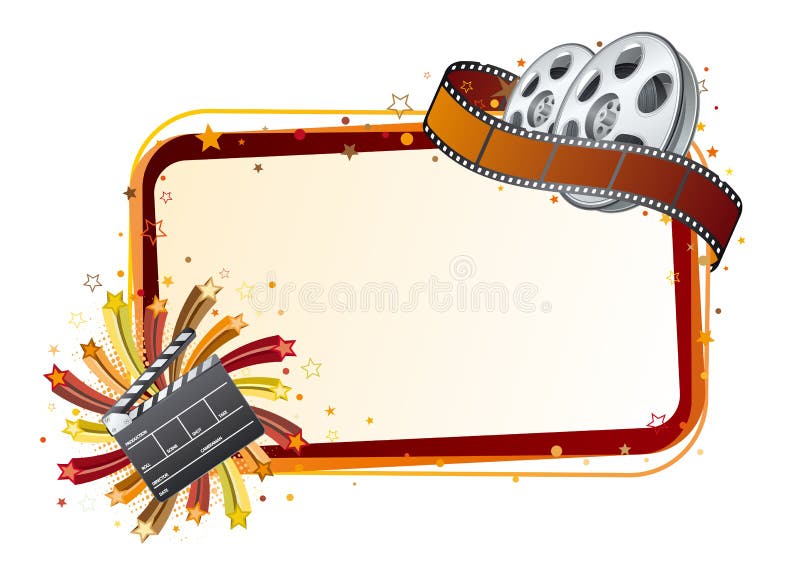 Film Strip,movie Theme Element Stock Vector - Illustration of ...