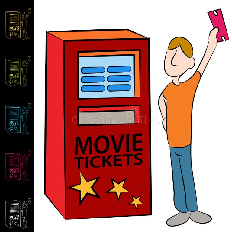Cartoon Movie Ticket Stock Illustrations – 4,955 Cartoon Movie Ticket ...