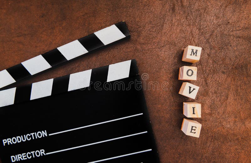 Movie Title Test Letters and Film Object Stock Image - Image of letters ...