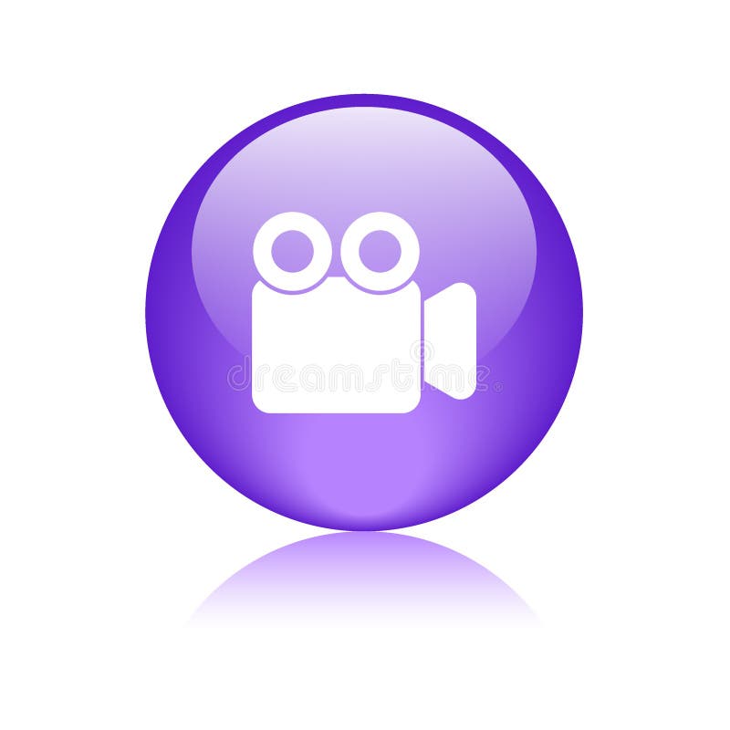 Movie video camera button stock illustration. Illustration of buttons ...