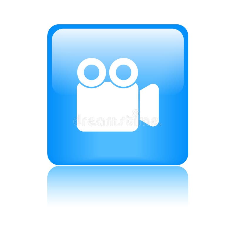 Movie video camera button stock illustration. Illustration of buttons ...