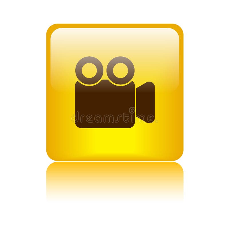 Movie video camera button stock illustration. Illustration of buttons ...