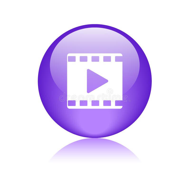 Movie video logo button stock illustration. Illustration of concept ...