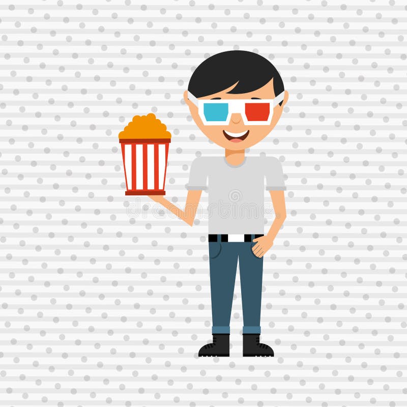 Movie viewer design stock illustration. Illustration of entertainment ...