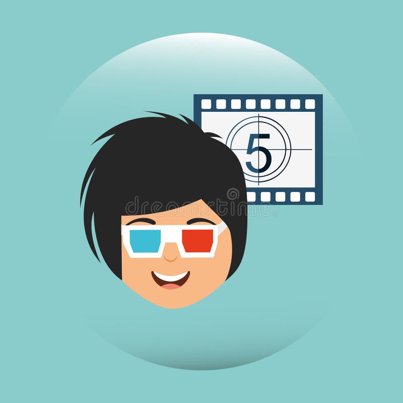 Movie viewer design stock illustration. Illustration of tape - 71787862