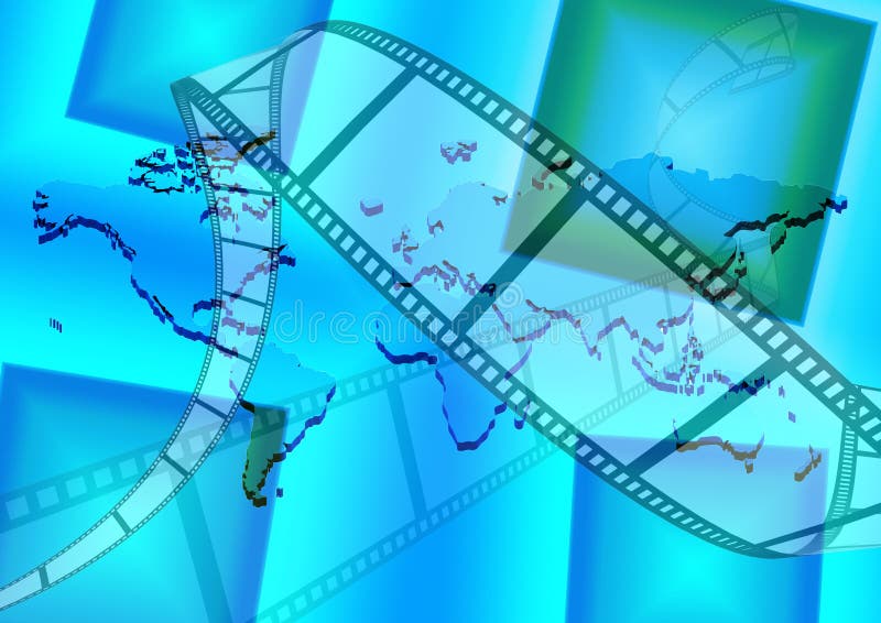 The movie world stock illustration. Illustration of design - 32545038
