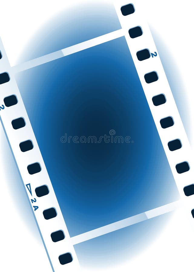 Movies Film Blue Light Background Stock Illustration - Illustration of ...