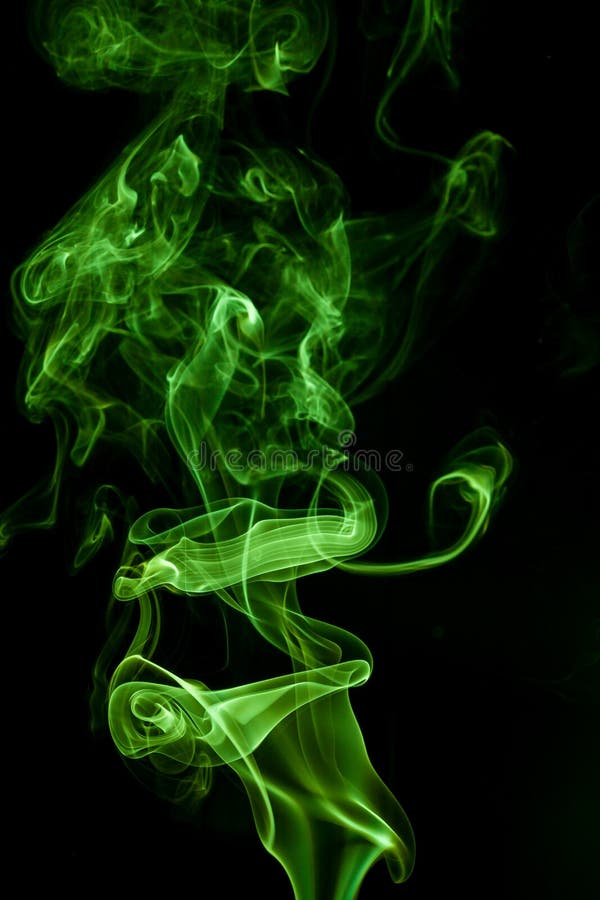 Movimiento verde del humo imagen de archivo. Imagen de liso - 92692481