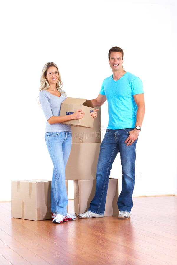 Moving stock photo. Image of person, estate, interior - 14232424