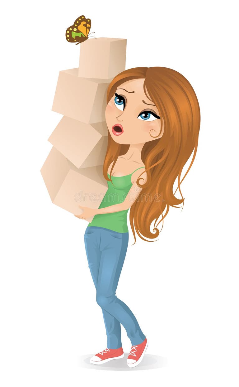 Cute Moving Box Stock Illustrations – 1,556 Cute Moving Box Stock ...