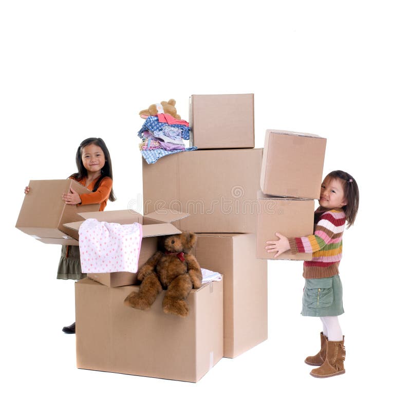 Moving stock image. Image of stuffed, front, packing, clothing - 3138119