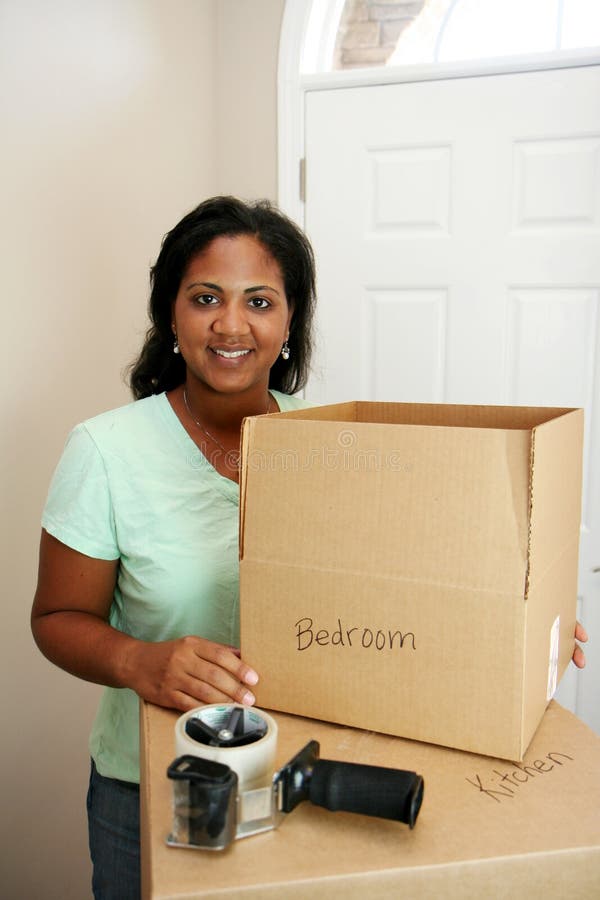 Moving stock image. Image of pretty, supplies, happiness - 4891229