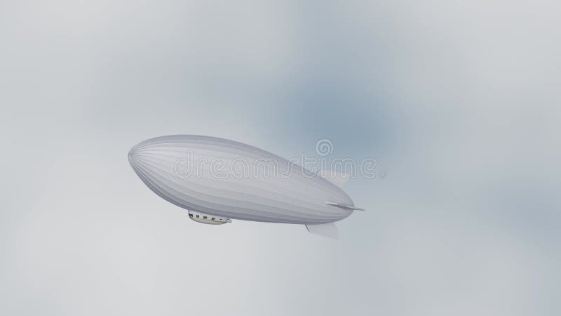 Airship or Dirigible Balloon in the Sky Stock Footage - Video of close ...