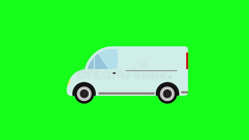 Moving Automobile Car Animation on Green Screen Chroma Key, Flat Design ...