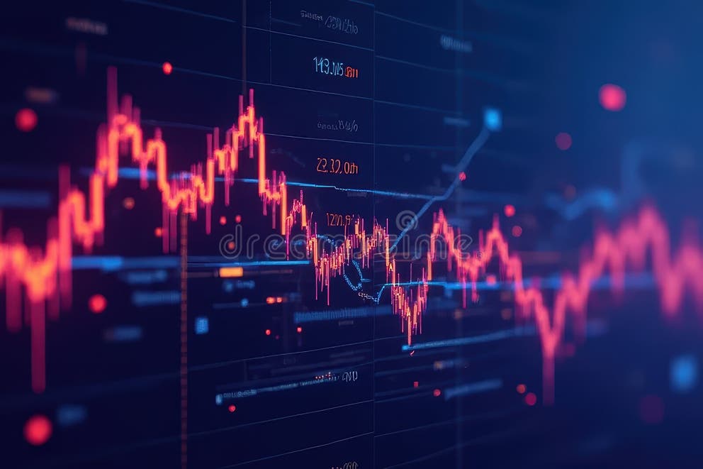 Graphic Moving Average Display Stock Illustration - Illustration of ...