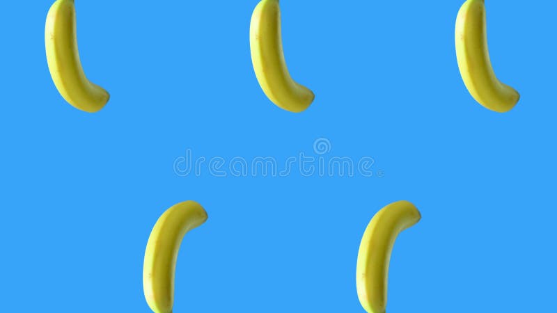 Bananas in Loop Spinning Motion Stock Video - Video of motion, concept ...