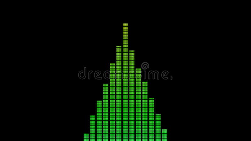 Moving Bars Audio Equalizer Sound Waves Meter Loop Animation Video ...