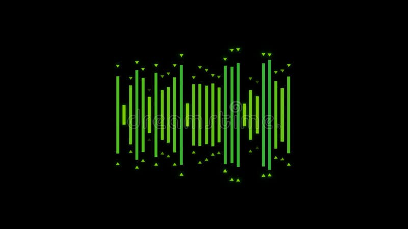 Moving Bars Audio Equalizer Sound Waves Meter Loop Animation Video ...