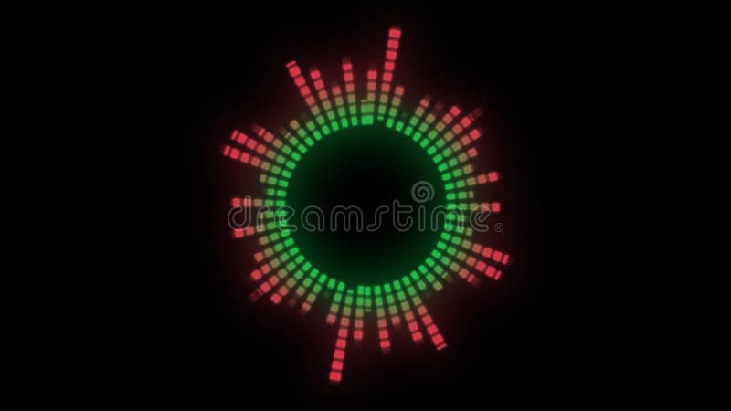 Moving Bars Audio Equalizer Sound Waves Meter Loop Animation Video ...