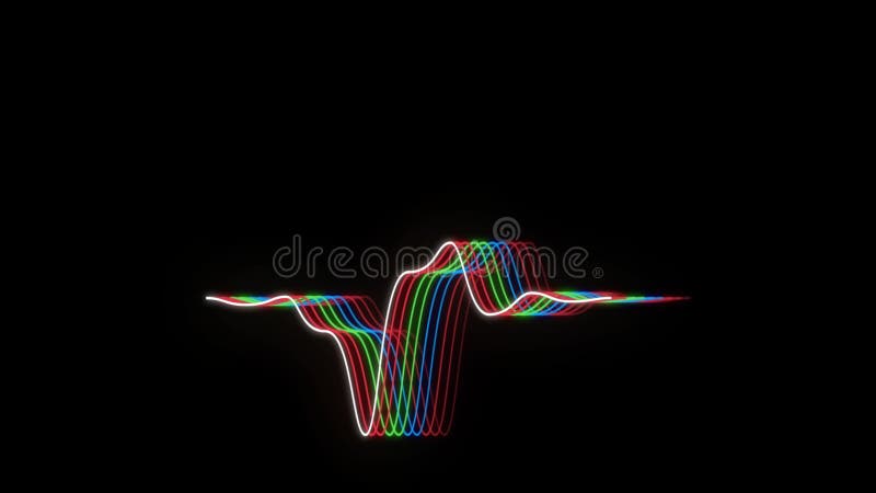 Moving Bars Audio Equalizer Sound Waves Meter Loop Animation Video ...