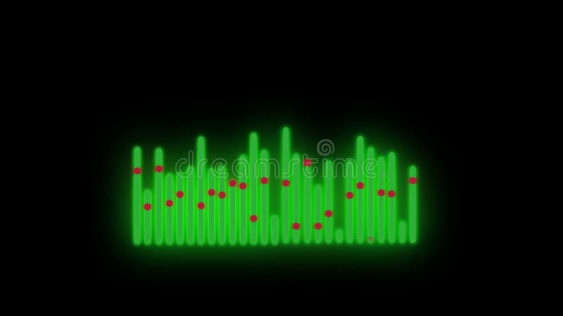 Moving Bars Audio Equalizer Sound Waves Meter Loop Animation Video ...