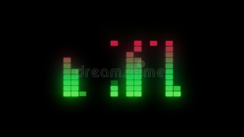 Moving Bars Audio Equalizer Sound Waves Meter Loop Animation Video ...