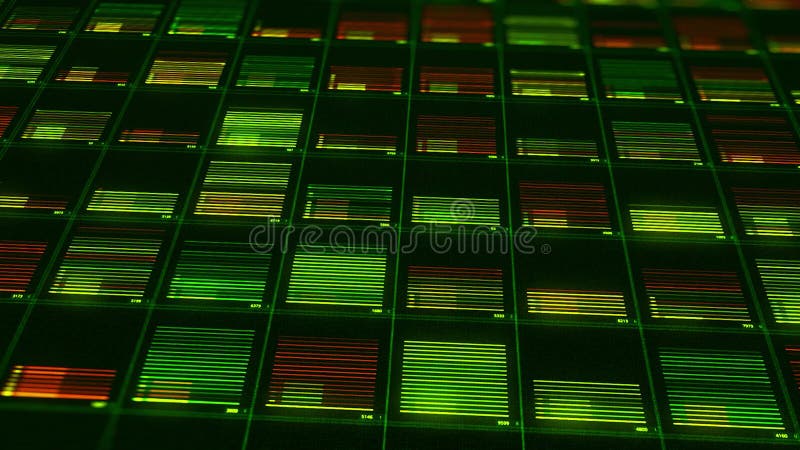 Moving Bars Audio Equalizer Sound Waves Meter Loop Animation Video ...