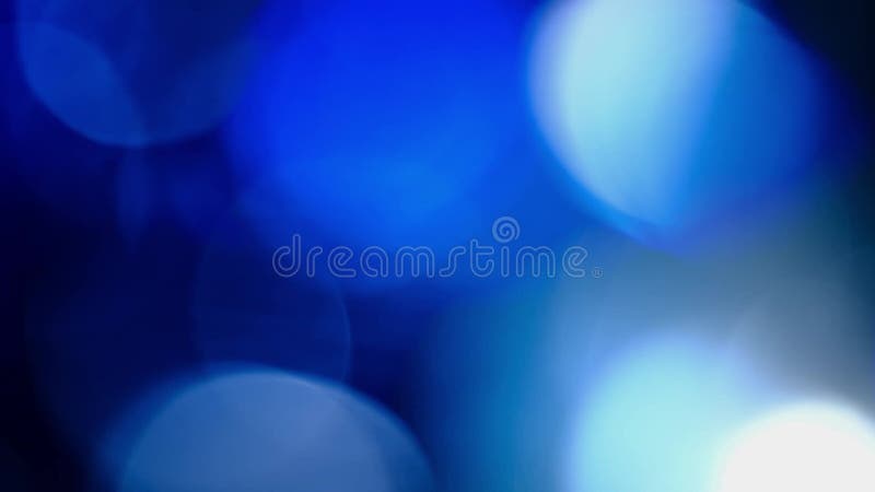Moving Blue Glitter Lights, Defocused Light Reflections Loopable Bokeh ...