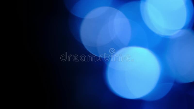 Moving Blue Glitter Lights, Defocused Light Reflections Loopable Bokeh ...