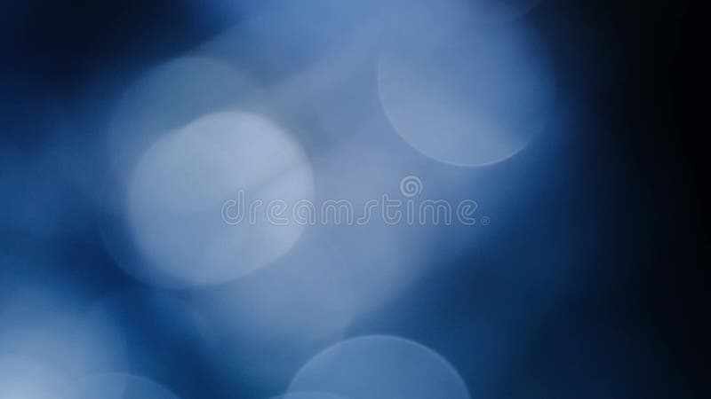 Moving Blue Glitter Lights, Defocused Light Reflections Loopable Bokeh ...