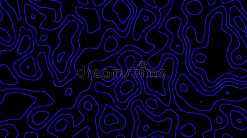 Moving Blue Waves on a Black Background. Stock Video - Video of retro ...
