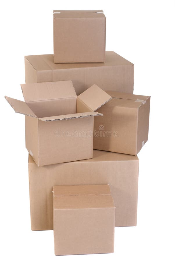Moving Boxes stock image. Image of unpacking, open, objects - 3175293