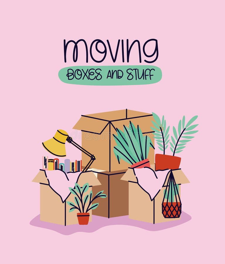 Moving Boxes Books Stock Illustrations – 240 Moving Boxes Books Stock ...