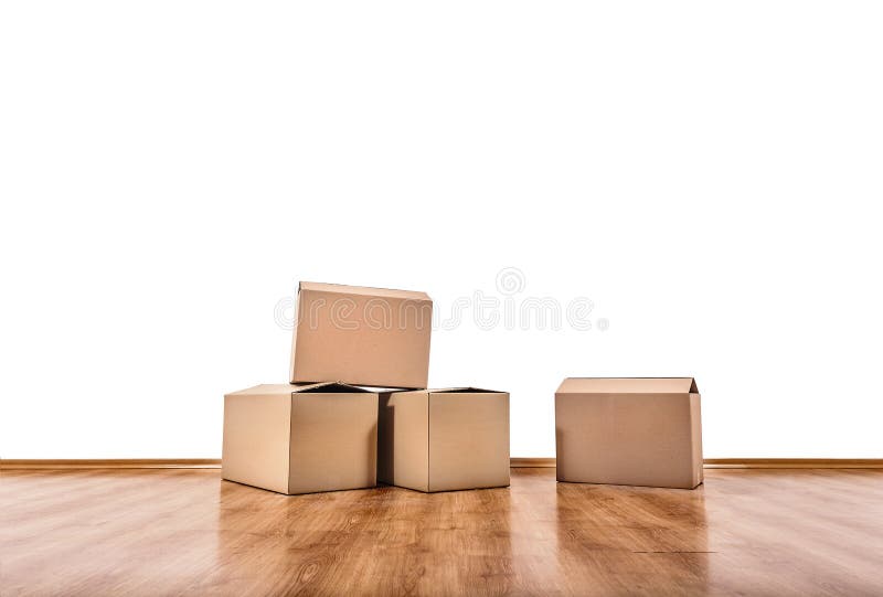 Moving boxes on the floor stock photo. Image of moving - 62189456
